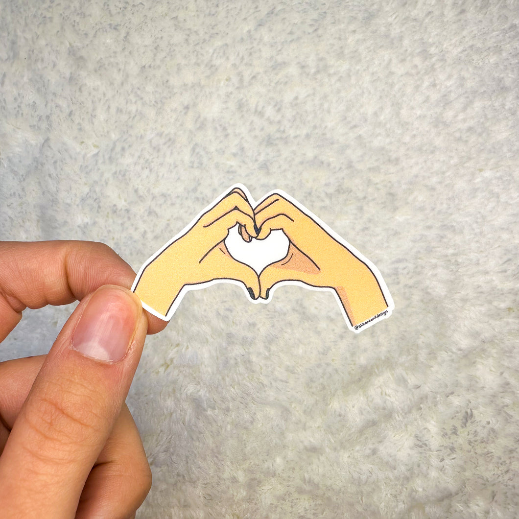 Fearless Heart Hands Sticker – Slik Art and Design